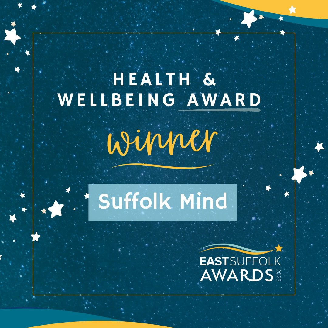 Double glory for Suffolk Mind at East Suffolk Awards - Suffolk Mind